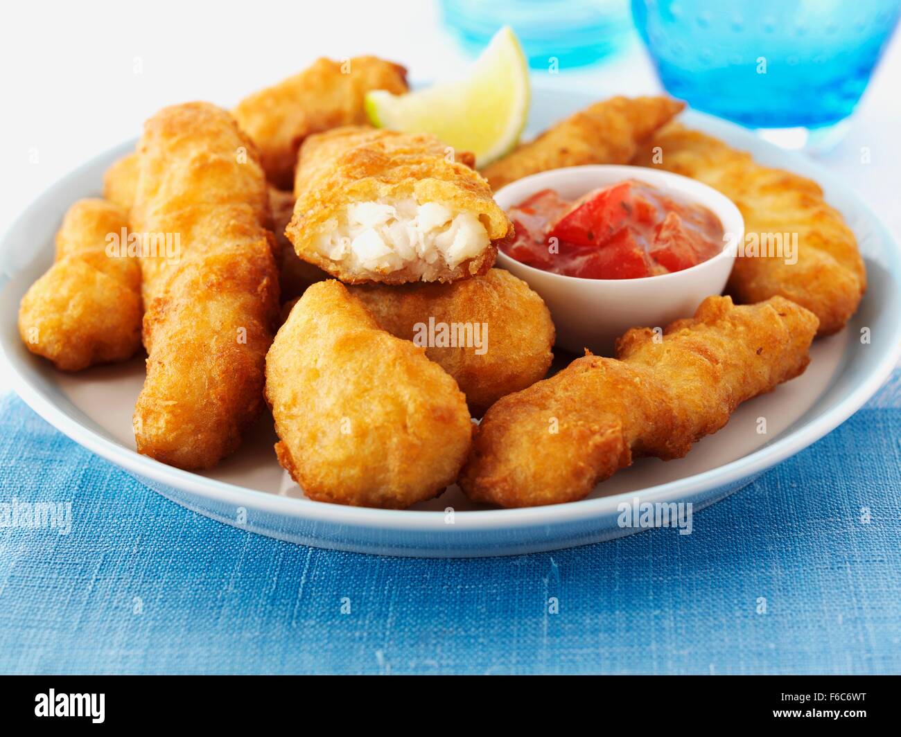 Breaded goujons hi-res stock photography and images - Alamy
