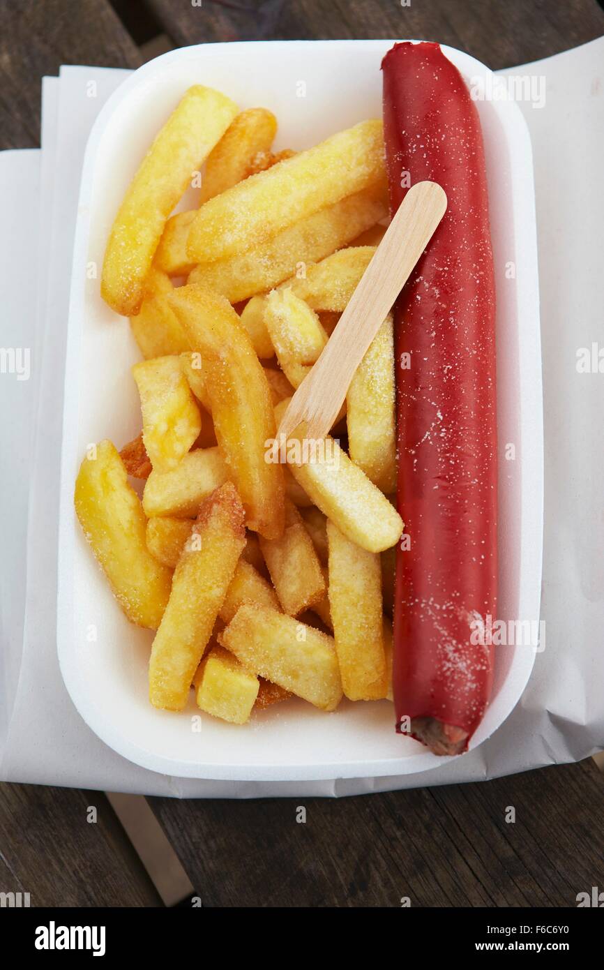 Saveloy sausage hi-res stock photography and images - Alamy