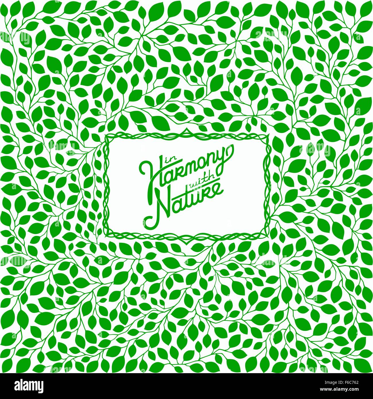 In harmony with nature Stock Vector Image & Art - Alamy