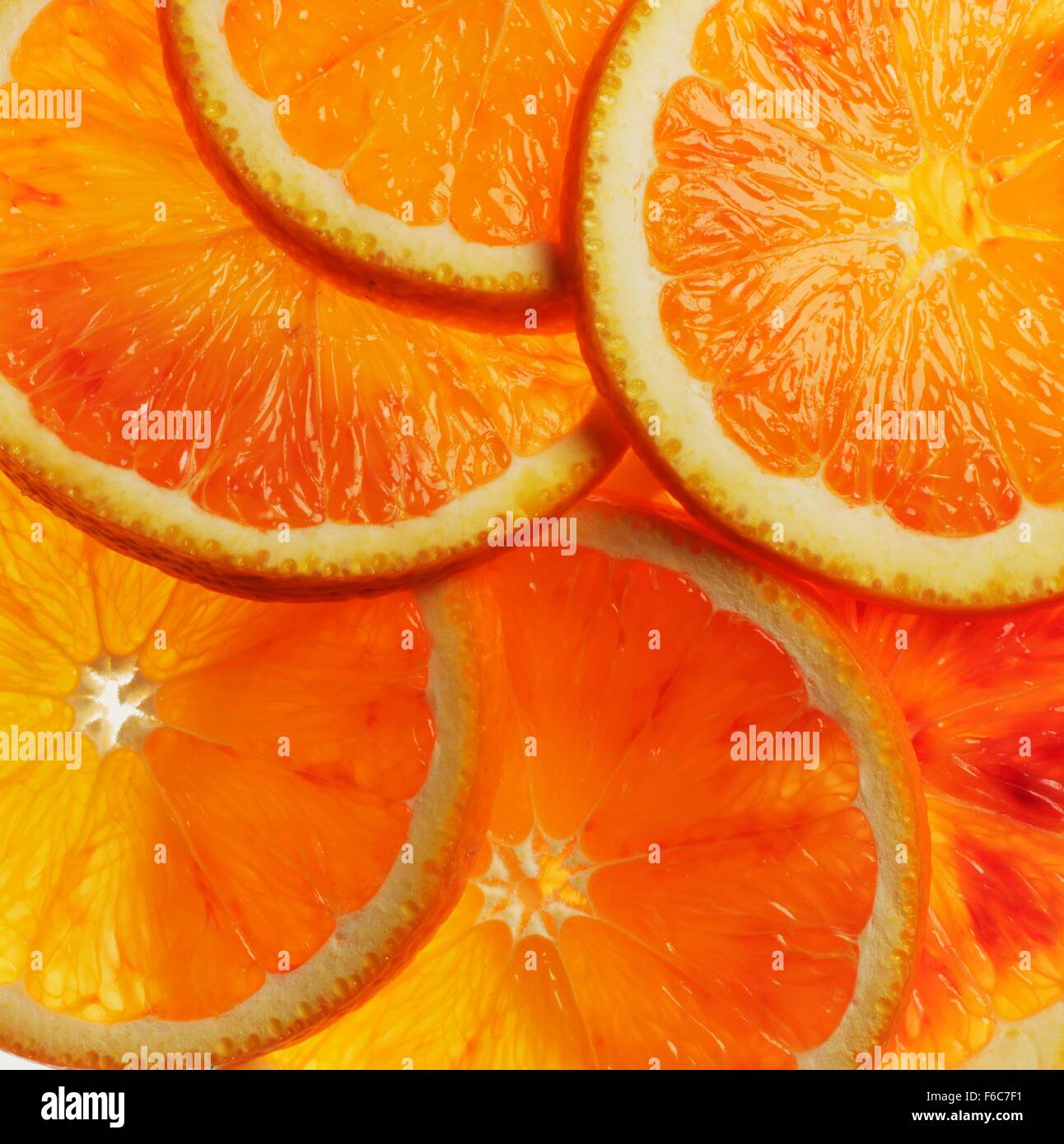 Slices of orange Stock Photo - Alamy