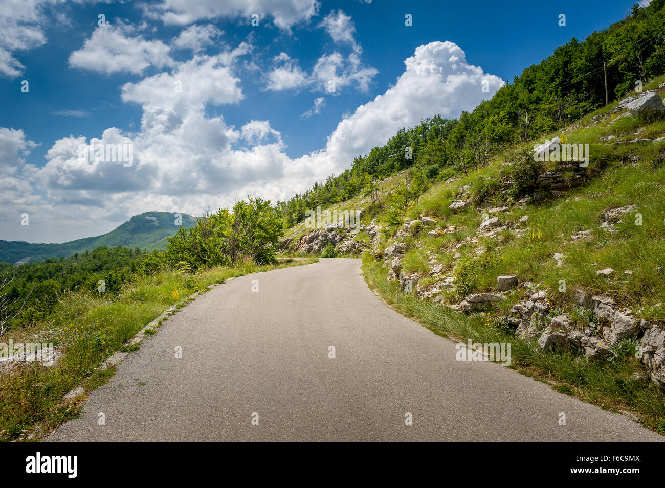 Mountain road adventure Stock Photo - Alamy