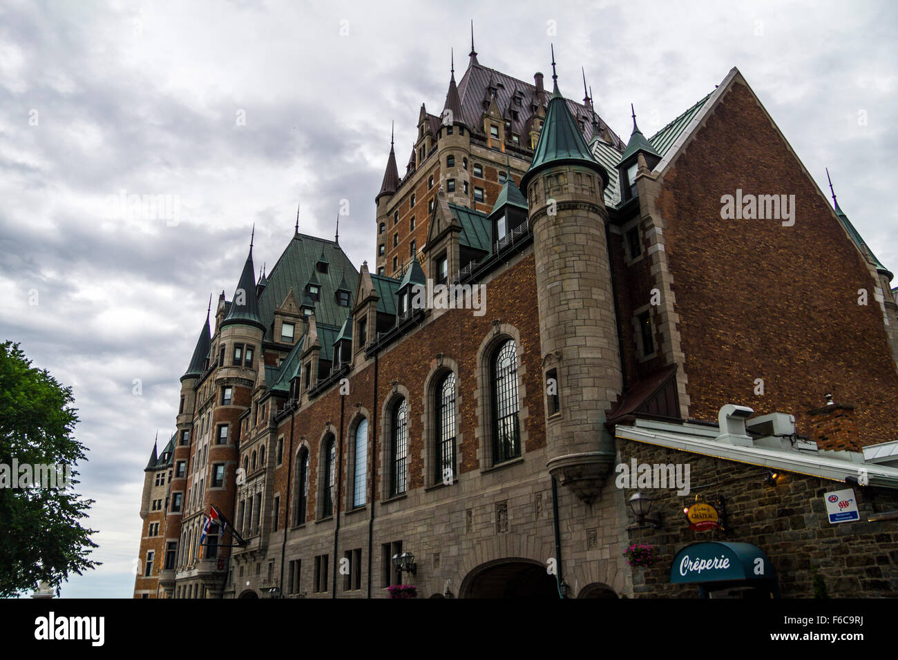 Quebec City Castle Stock Photo - Alamy