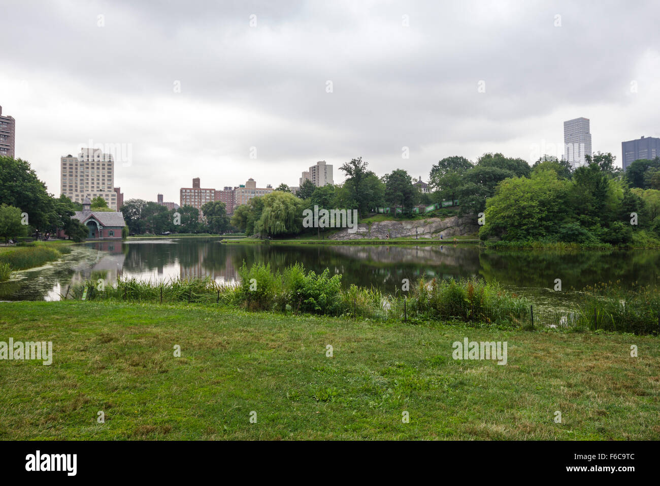 Central Parc with lake view Stock Photo - Alamy