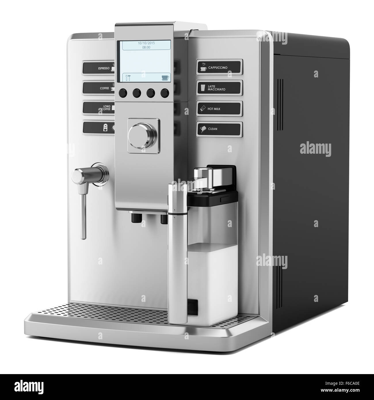 modern coffee machine isolated on white background Stock Photo - Alamy
