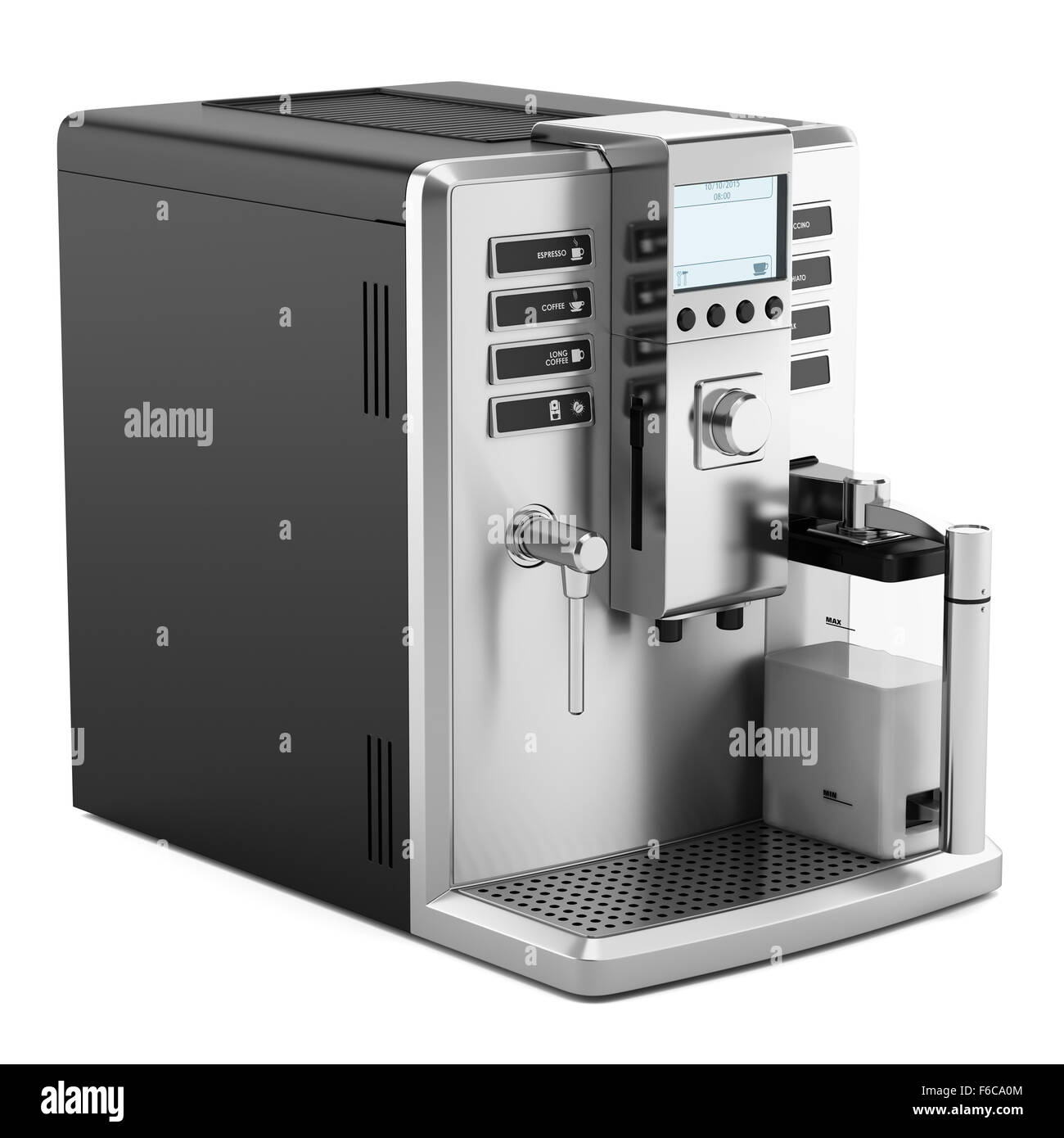 modern coffee machine isolated on white background Stock Photo - Alamy