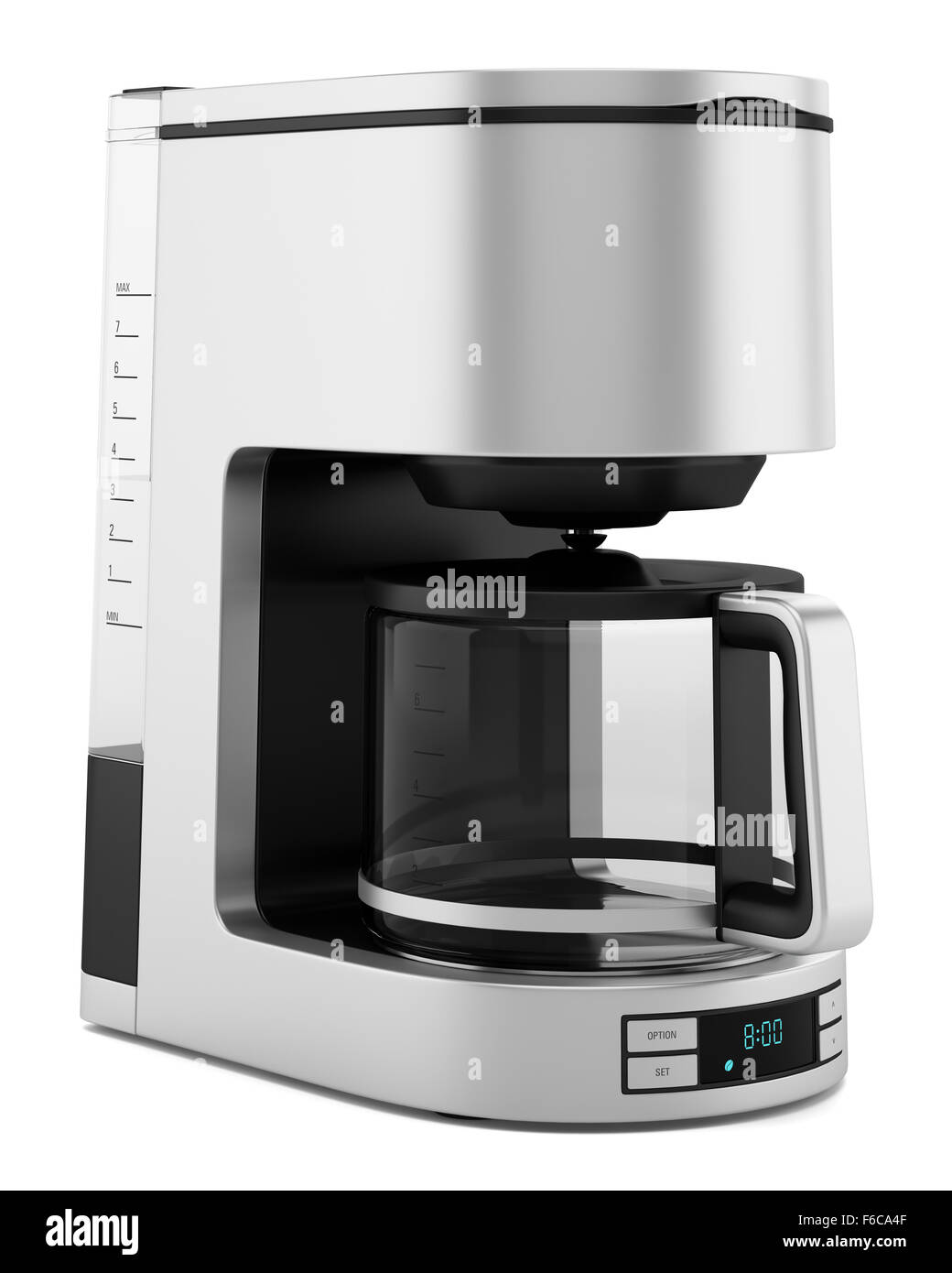 drip coffee machine isolated on white background Stock Photo - Alamy