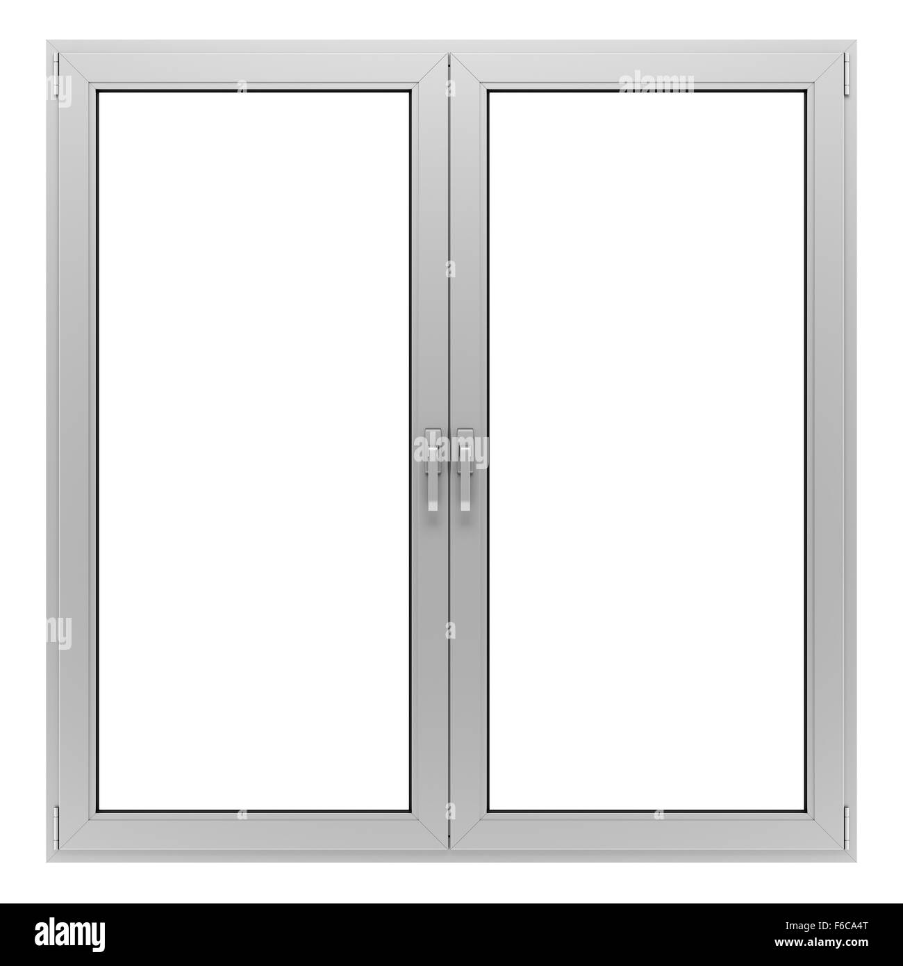 gray metallic window isolated on white background Stock Photo - Alamy