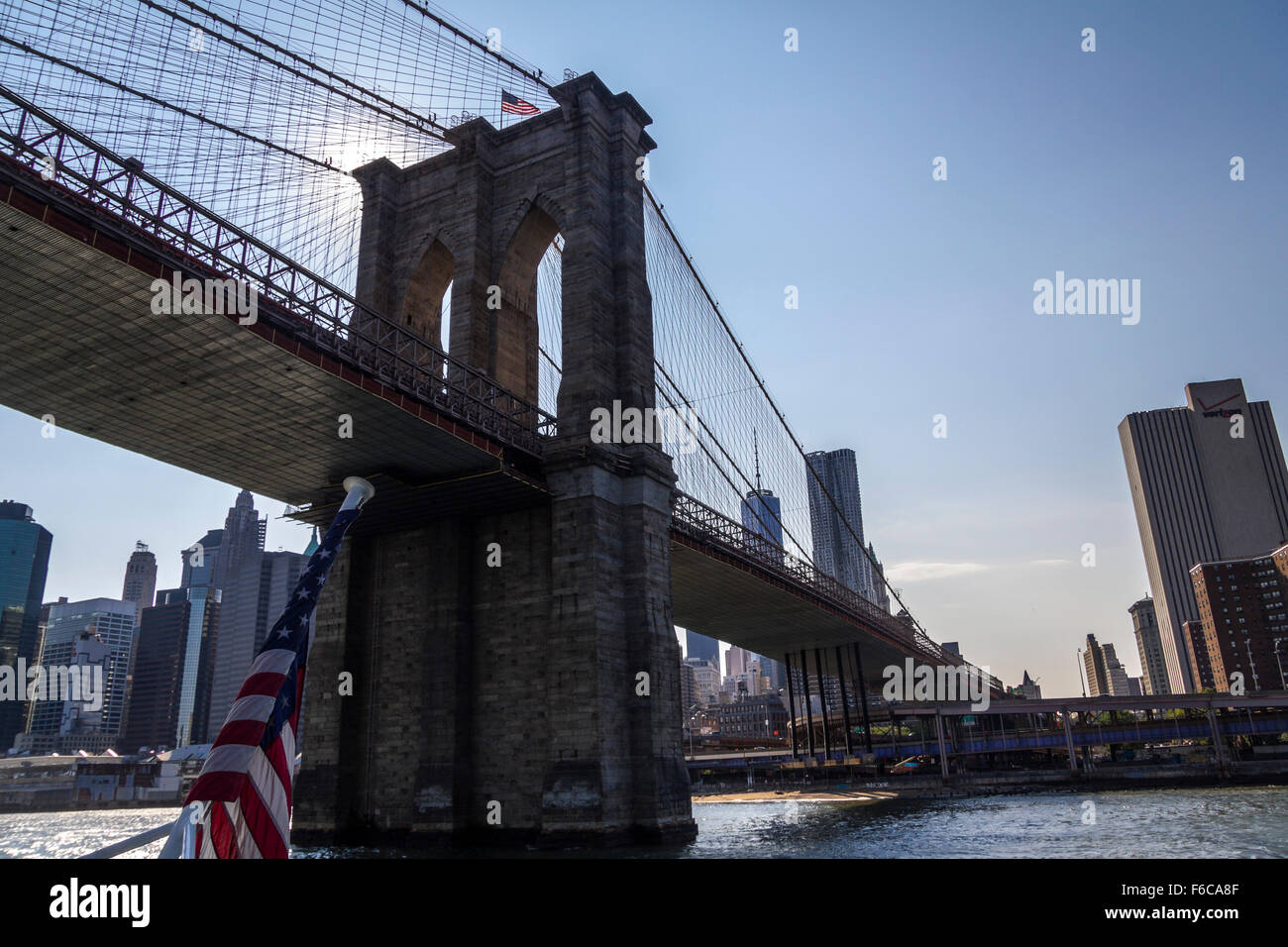 Brooklyn bridge drone aerial hi-res stock photography and images - Alamy