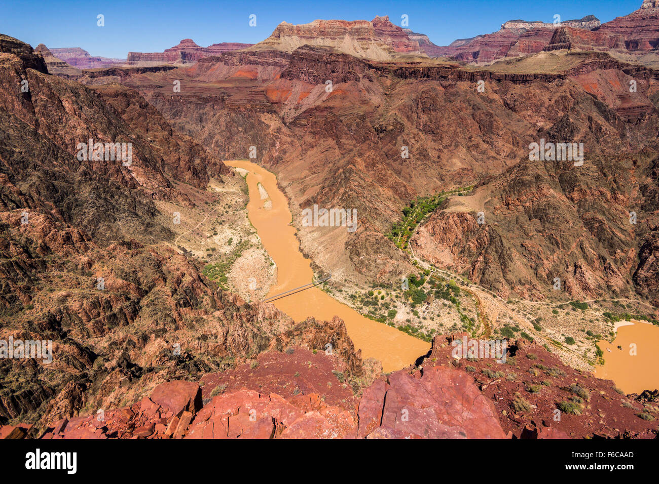 View on Colorado River inside Grand Canyon Stock Photo - Alamy