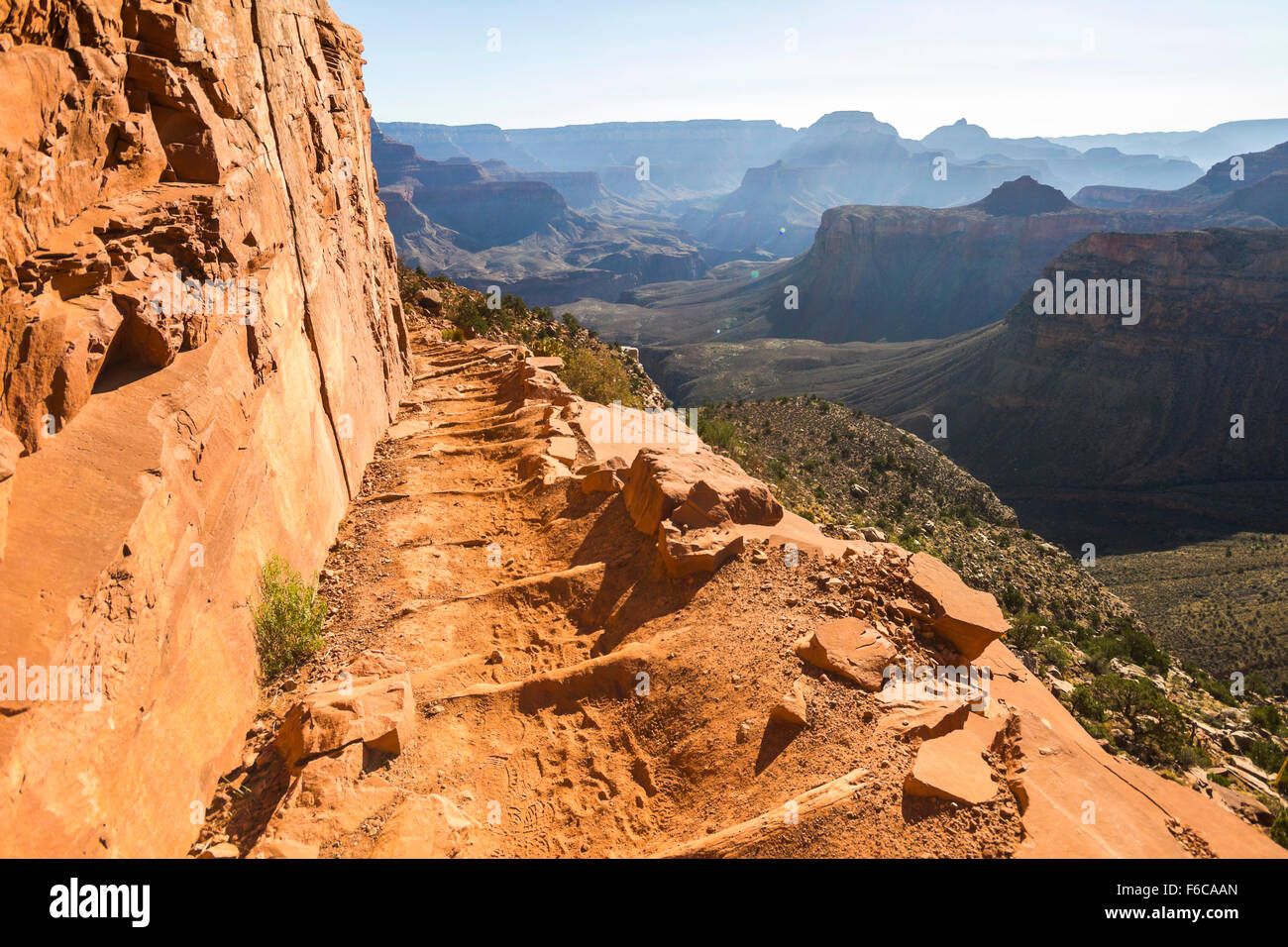 Grand Canyon Landscape Overview on Trail Stock Photo - Alamy