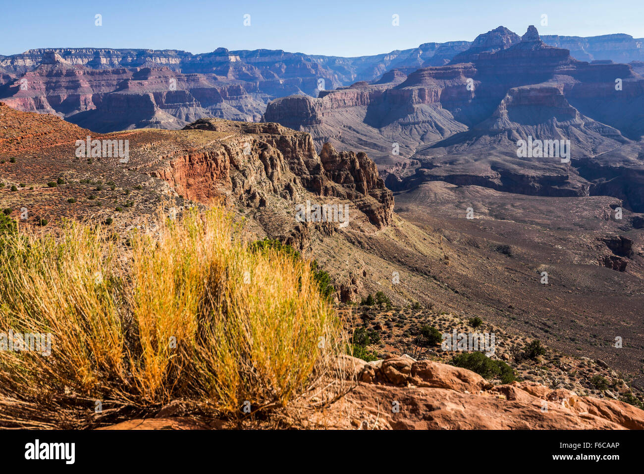 Grand Canyon Landscape Overview on Trail Stock Photo - Alamy