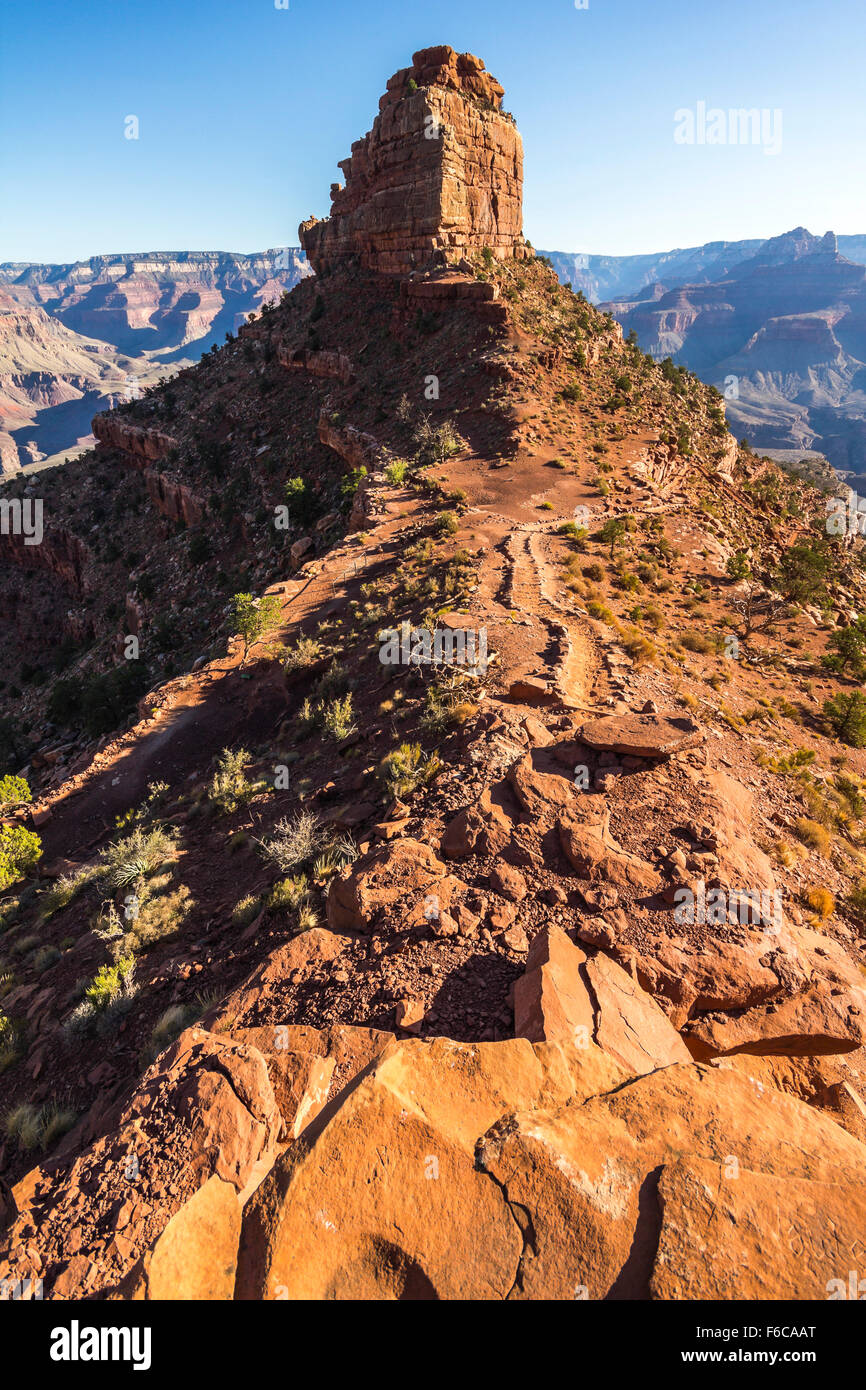 Grand Canyon Landscape Overview on Trail Stock Photo - Alamy