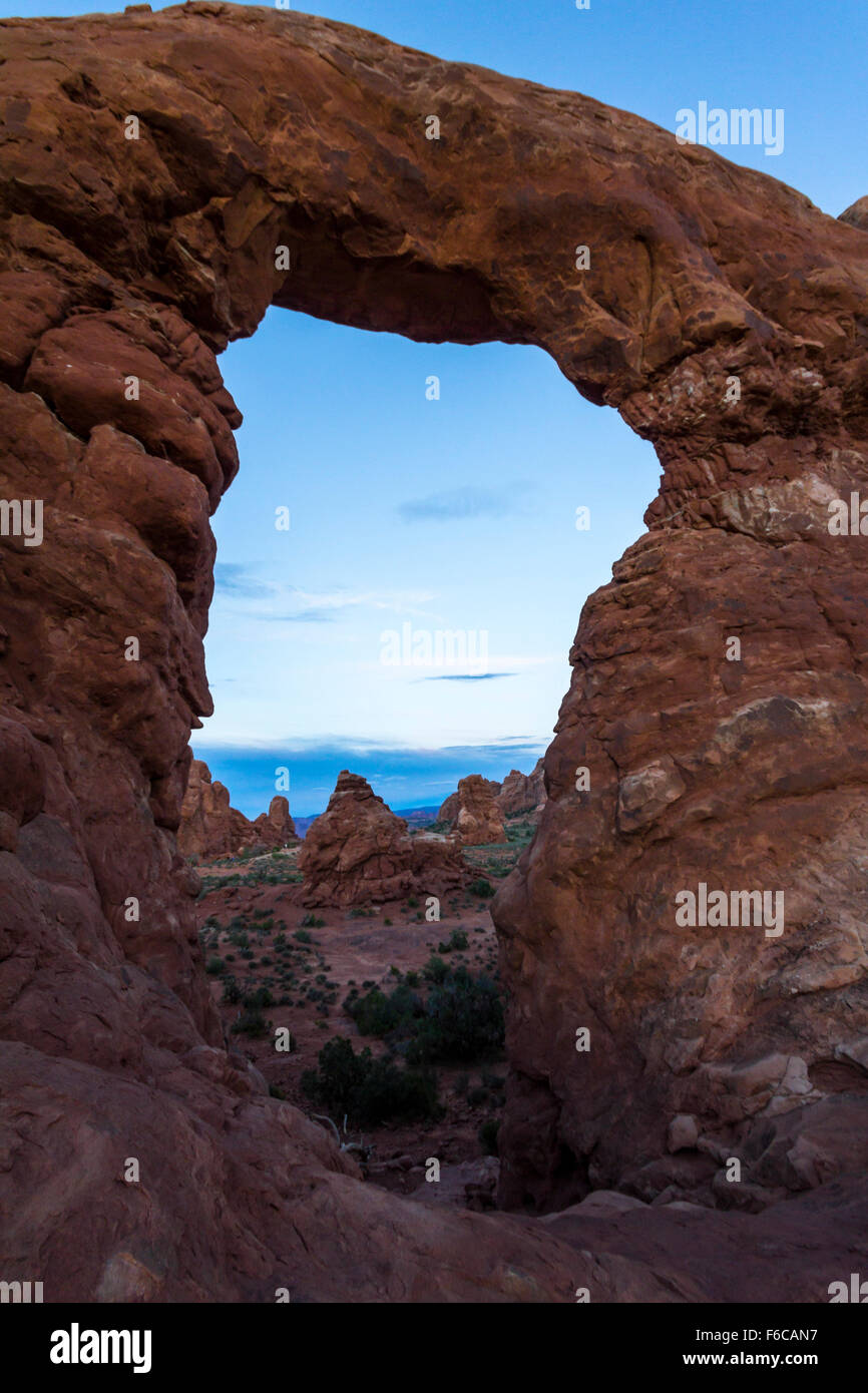 Stone Window in Arches N.P., Utah Stock Photo - Alamy