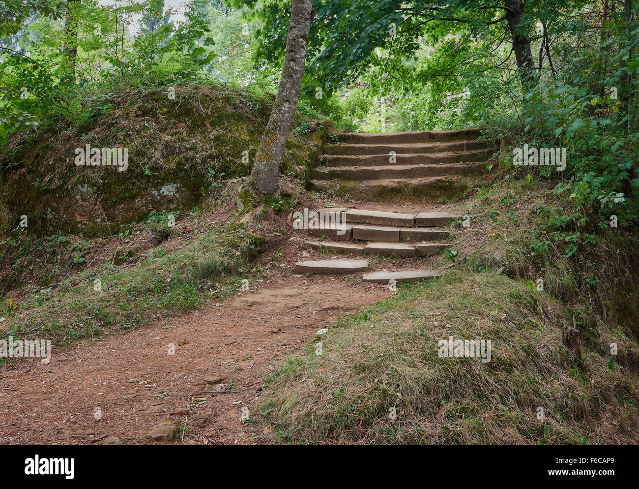 Old Stone Stairway Stock Photo - Alamy
