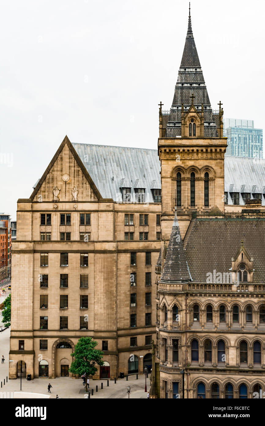 Manchester Town Hall, Manchester UK. Neo Gothic style, designed by ...