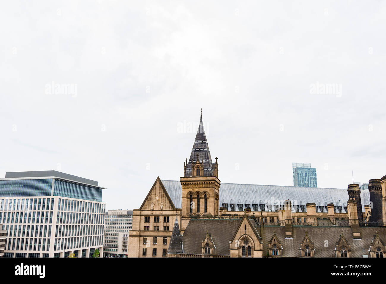 Manchester town hall, Manchester, UK. Neo gothic style designed by ...