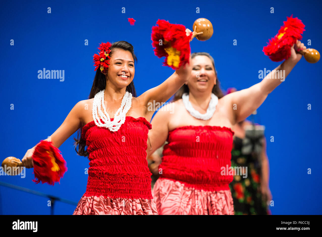 Halau at Wai Ola from San Jose, Hawaii, performing at 27th Folkart ...