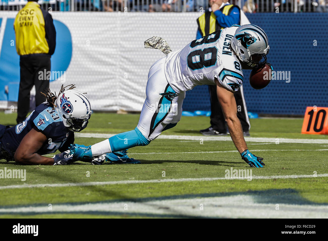 Nashville, TN, USA. 15th Nov, 2015. Carolina Panthers tight end Greg ...