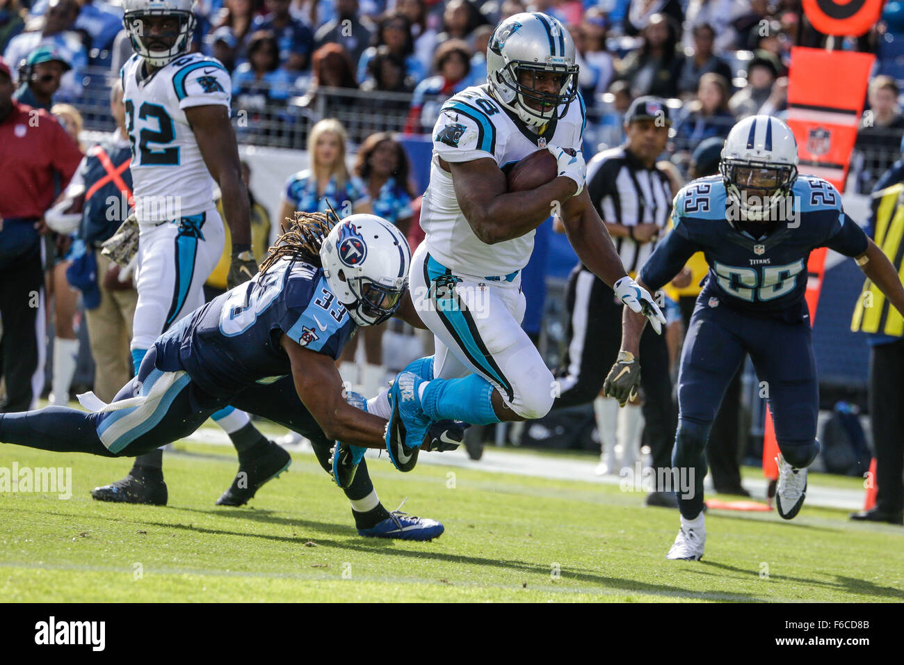 Nashville, TN, USA. 15th Nov, 2015. Carolina Panthers running back ...