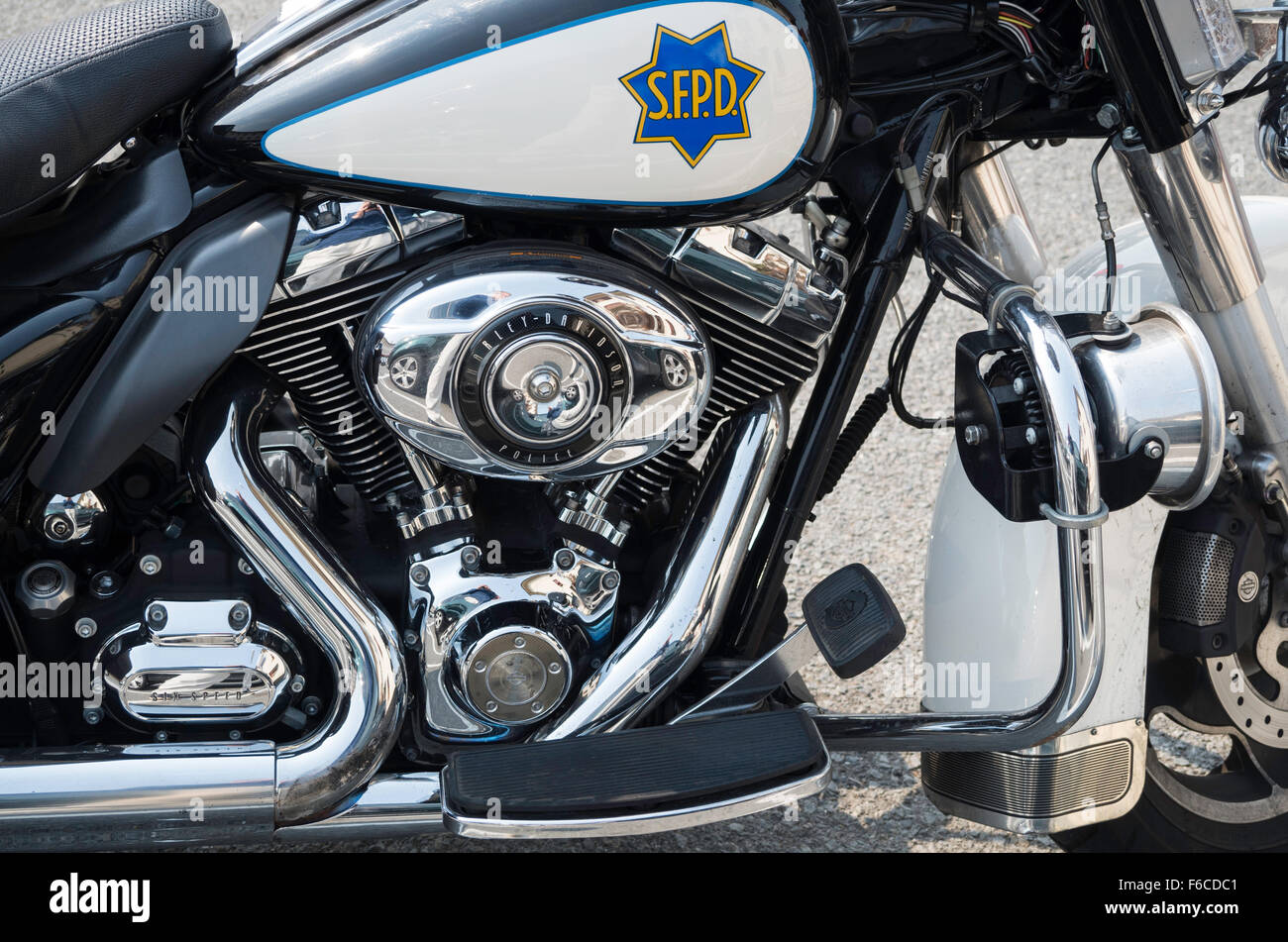 San Francisco Police Department motorbike, San Francisco, California ...