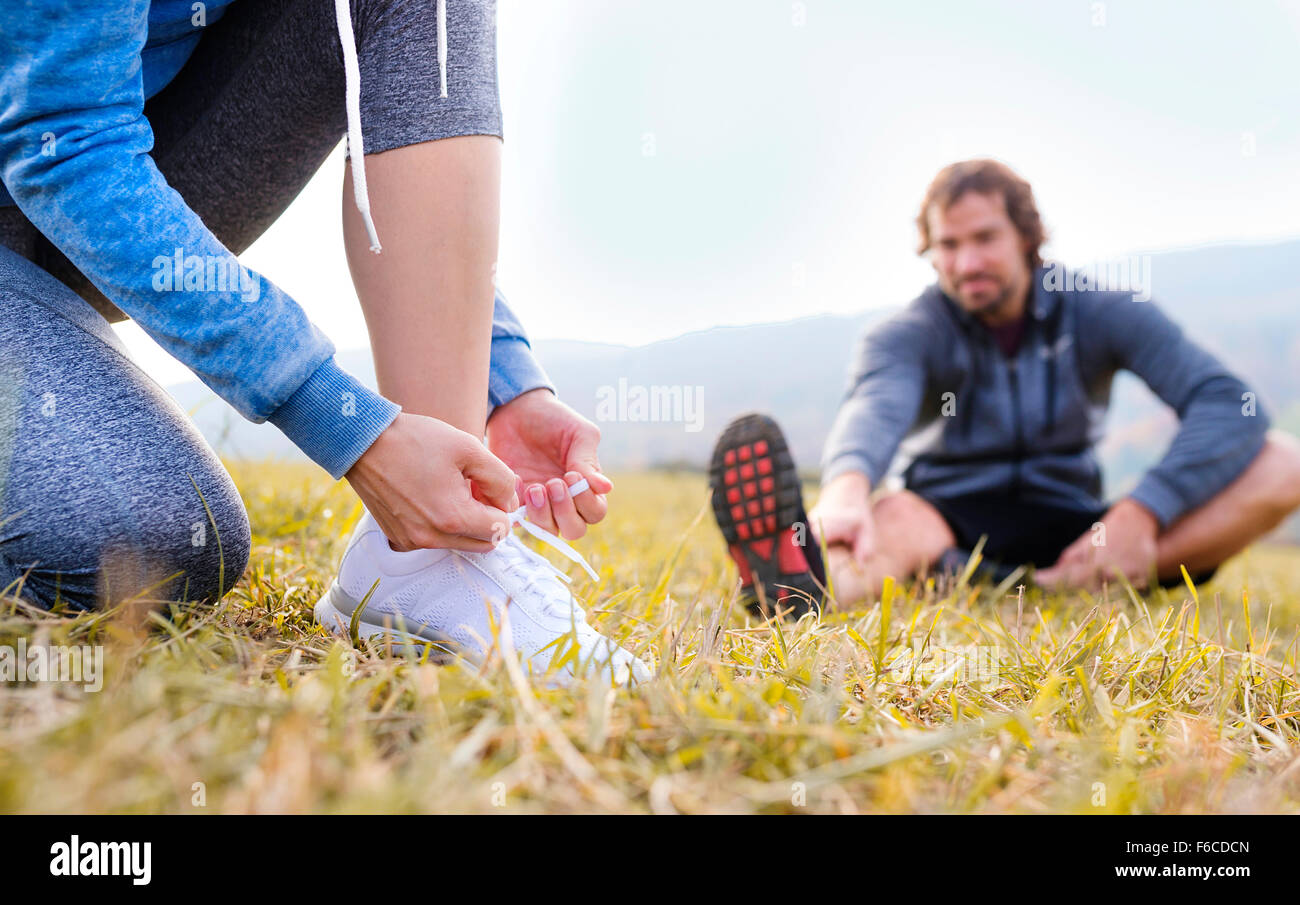 Beautiful young people running hi-res stock photography and images - Alamy