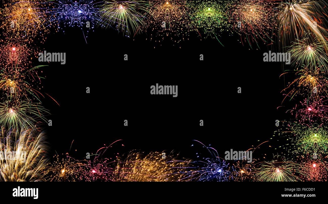 Colorful Fireworks Frame Stock Photo - Alamy Colorful Fireworks Frame Stock Photo - Alamy