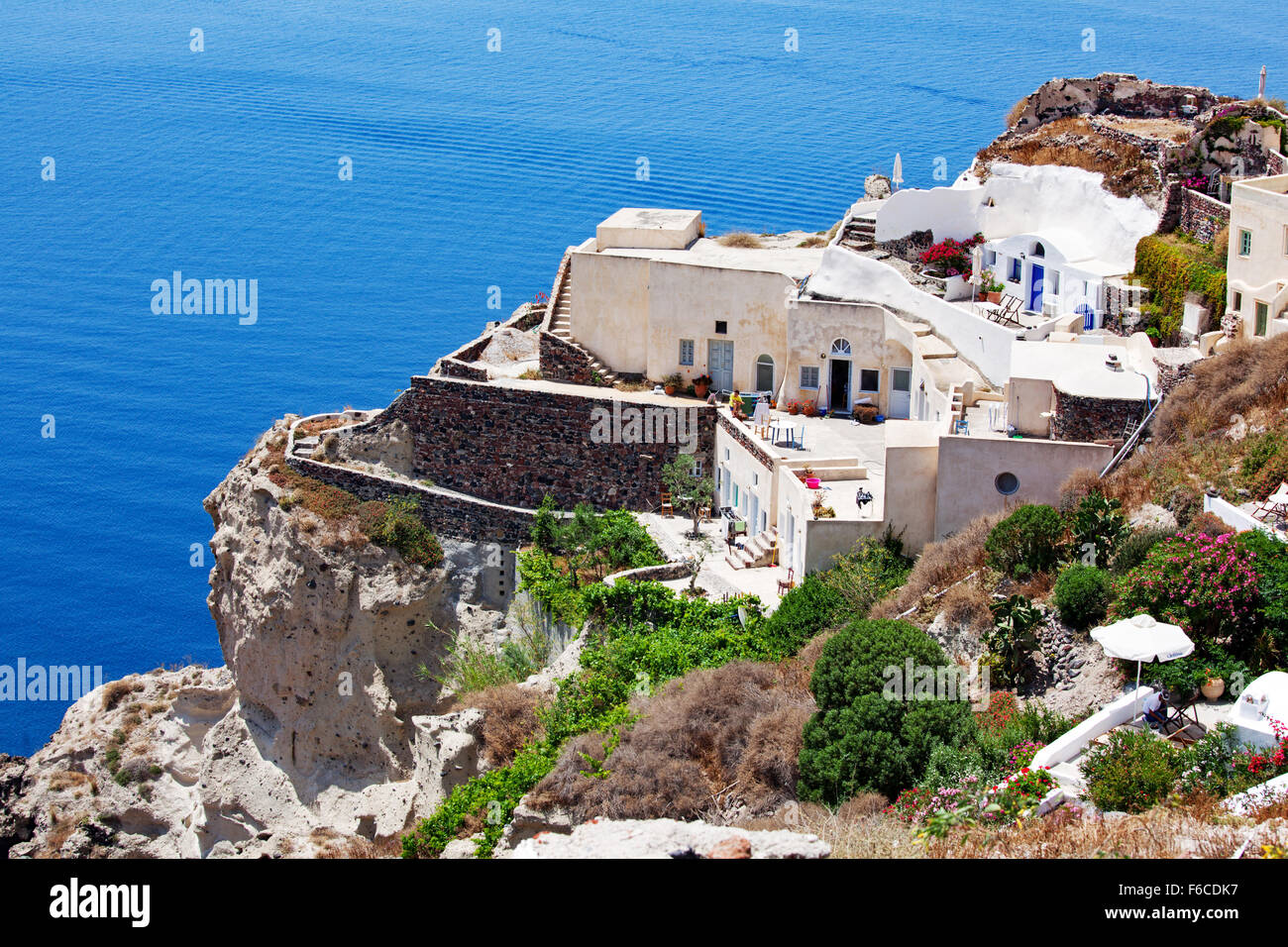 Oia, Santorini Island, Greece - June 06, 2011: Greek island village ...