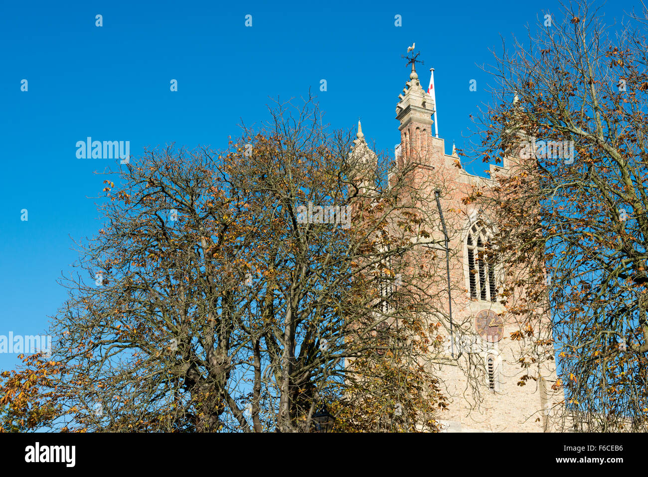 All Saints Church and tower Cottenham Cambridgeshire UK Stock Photo - Alamy