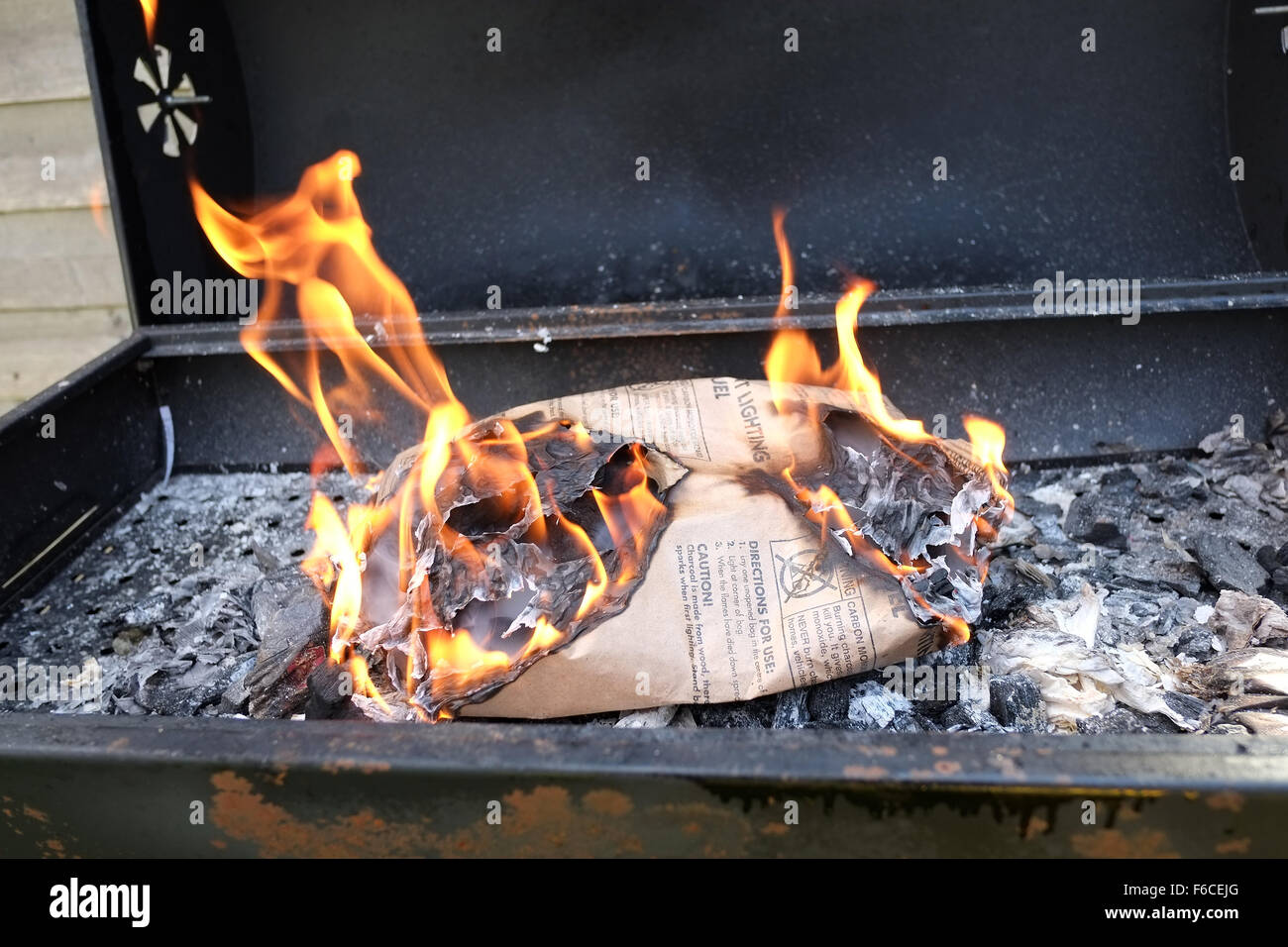 Stages of a drum type barbecue Stock Photo - Alamy