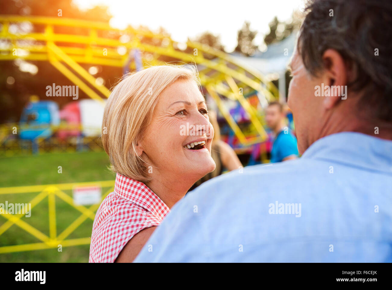 Fair carnival funfair people hi-res stock photography and images - Alamy