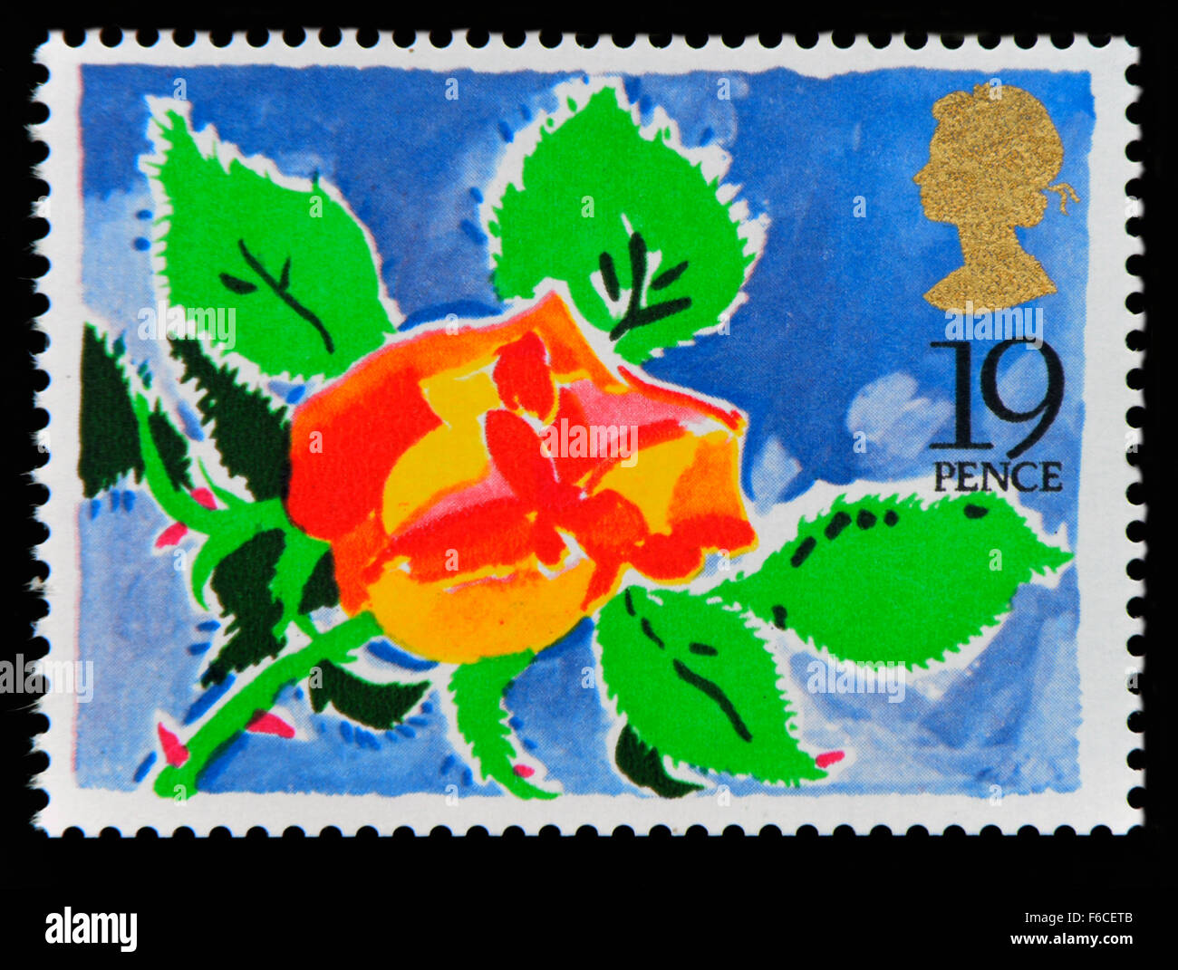 Postage stamp. Great Britain. Queen Elizabeth II. 1989. Greetings ...