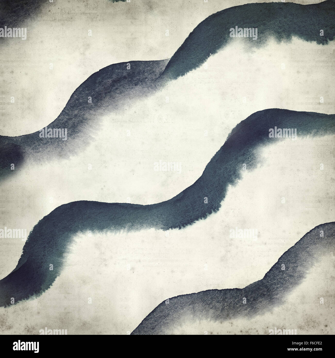 textured old paper background with watercolor waves Stock Photo - Alamy