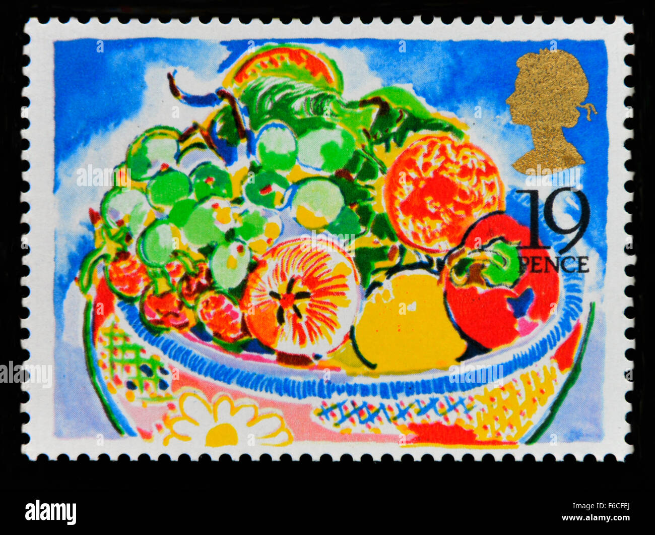 Postage stamp. Great Britain. Queen Elizabeth II. 1989. Greetings ...