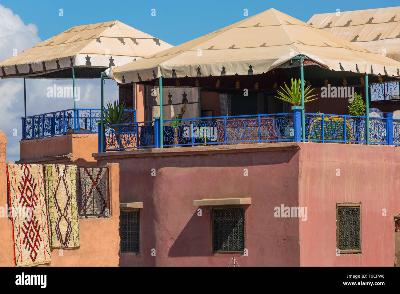 Typical moroccan roof terrace in hi-res stock photography and images ...