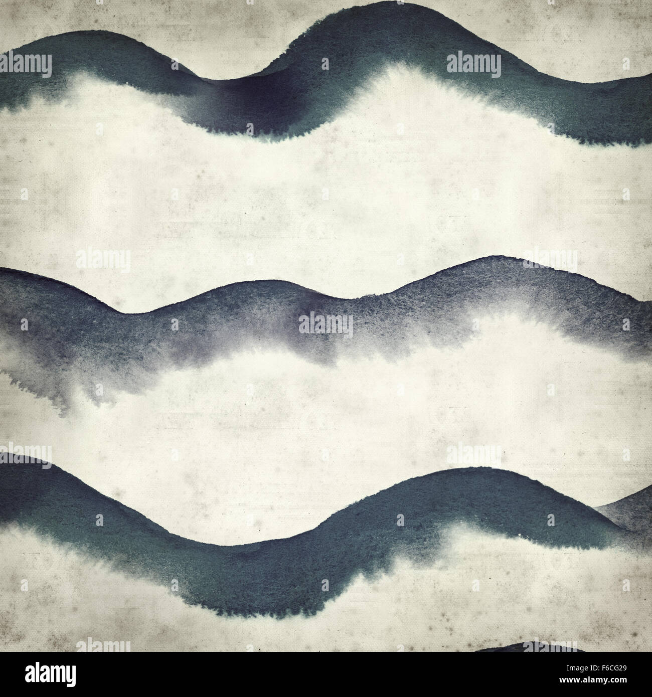 textured old paper background with watercolor waves Stock Photo - Alamy