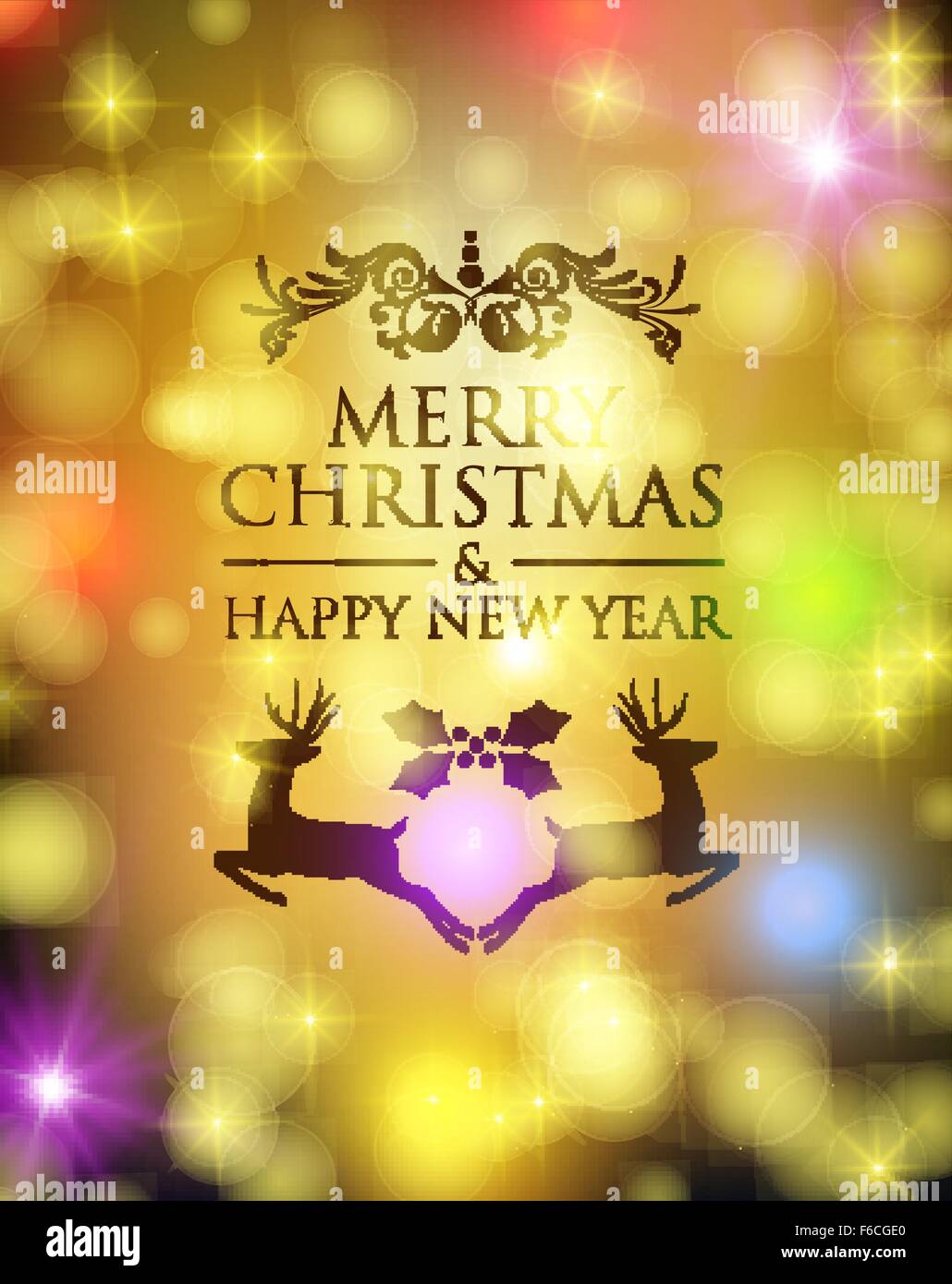 Vintage christmas lights Stock Vector Images - Alamy