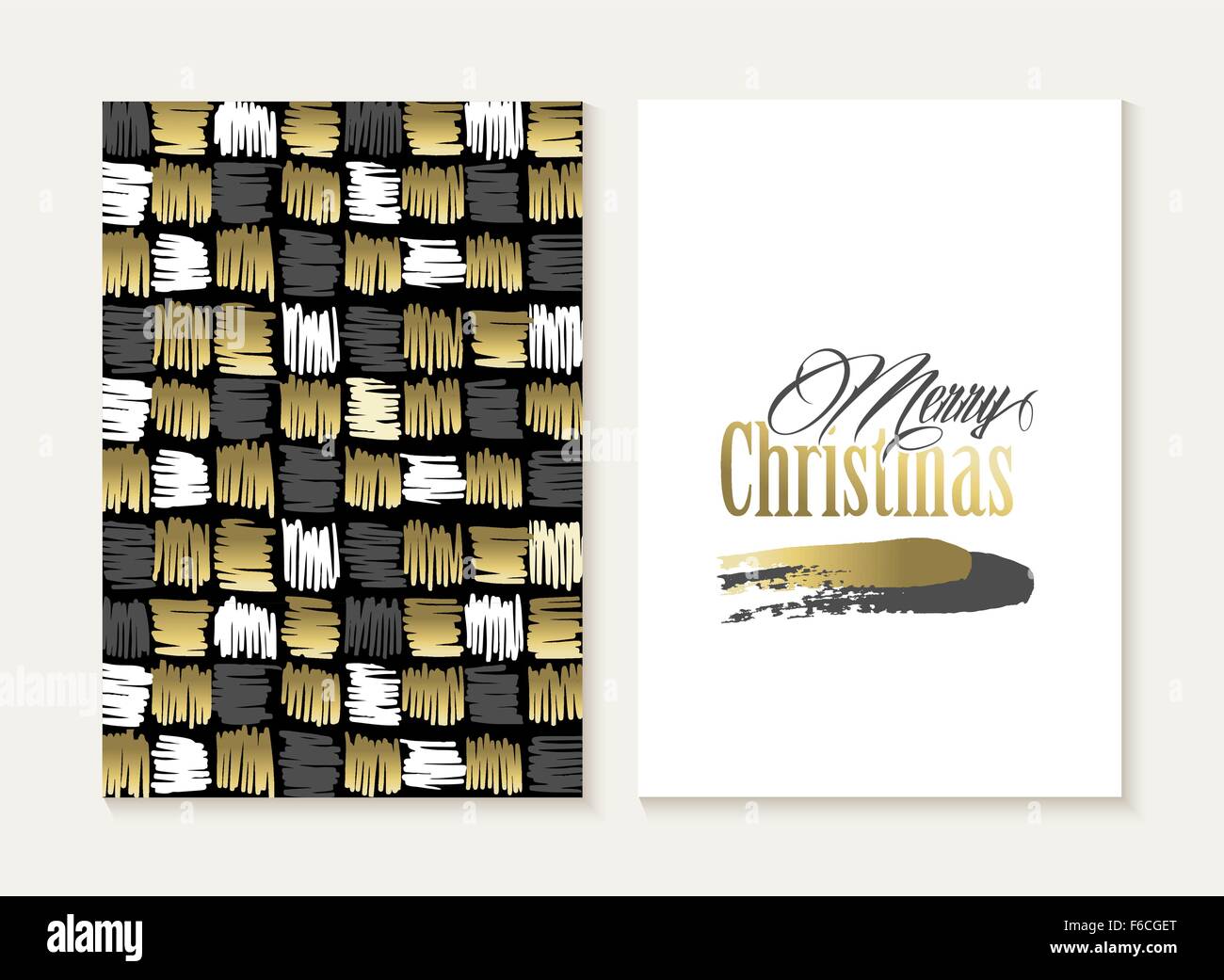 Merry Christmas card template set: retro tribal indian geometry ...