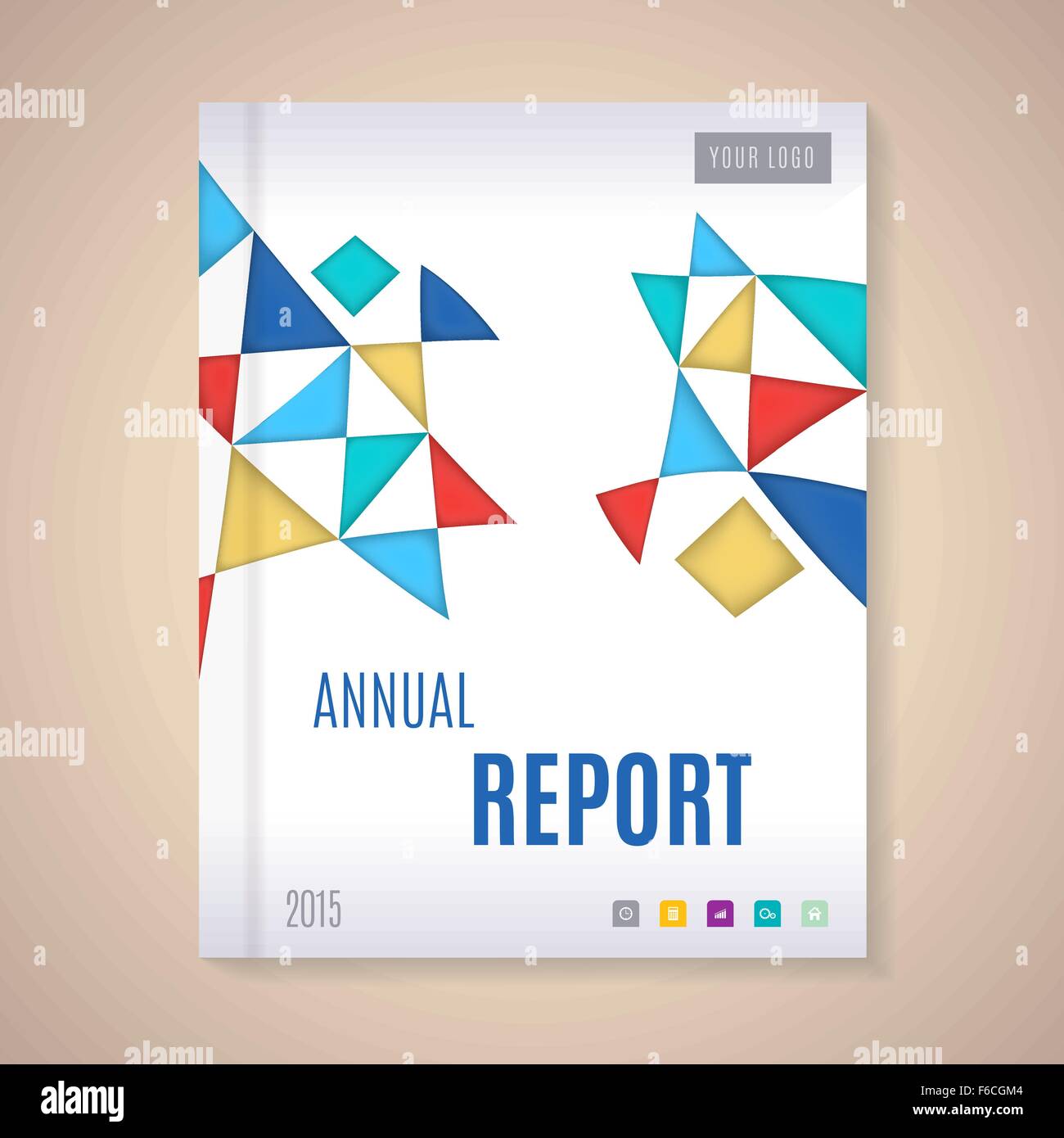 Annual Report Cover vector illustration Stock Vector Image & Art - Alamy