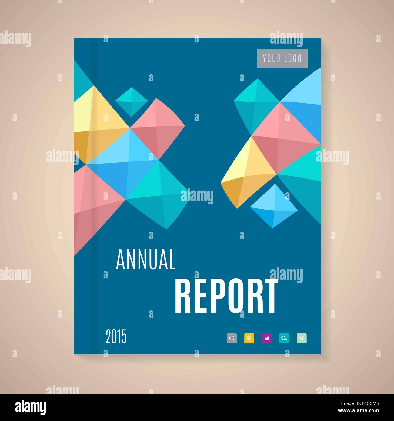 Annual Report Cover vector illustration Stock Vector Image & Art - Alamy