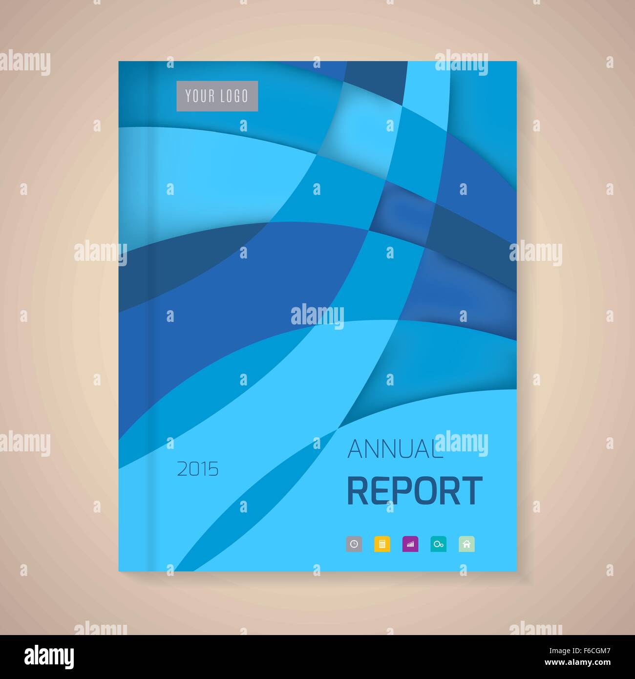 Annual Report Cover vector illustration Stock Vector Image & Art - Alamy