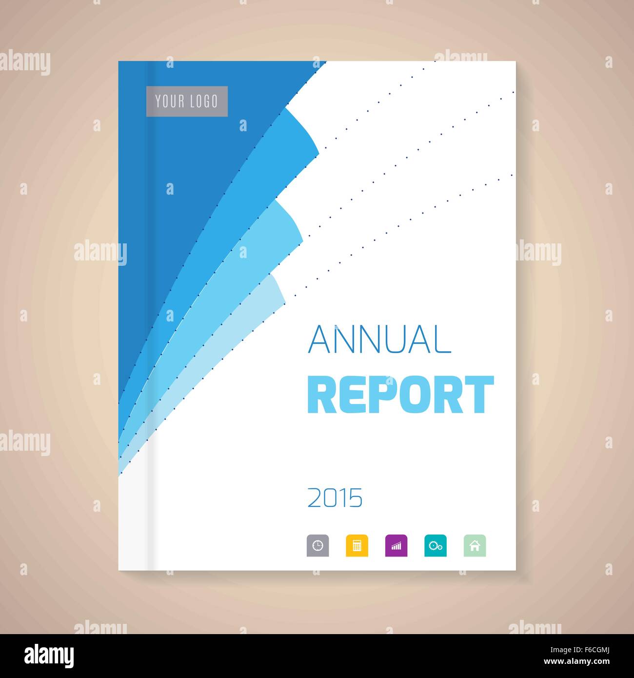 Annual Report Cover vector illustration Stock Vector Image & Art - Alamy
