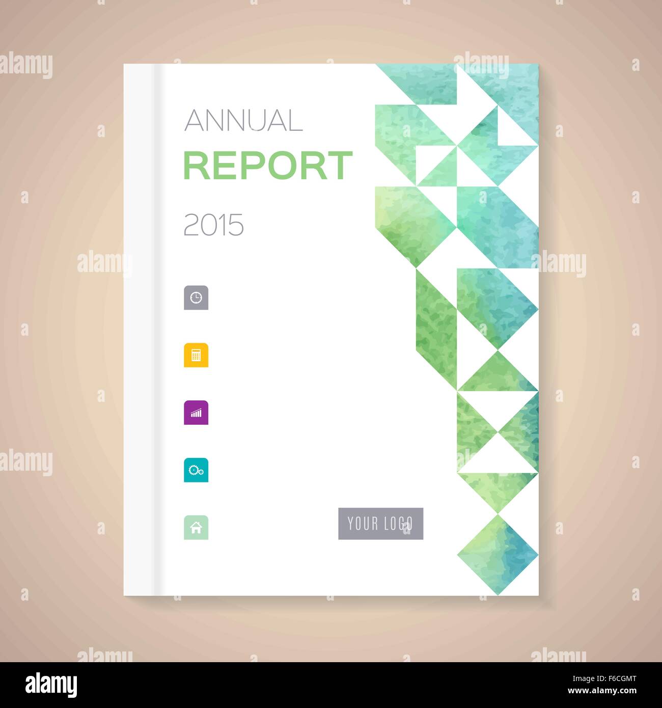 Annual Report Cover vector illustration Stock Vector Image & Art - Alamy