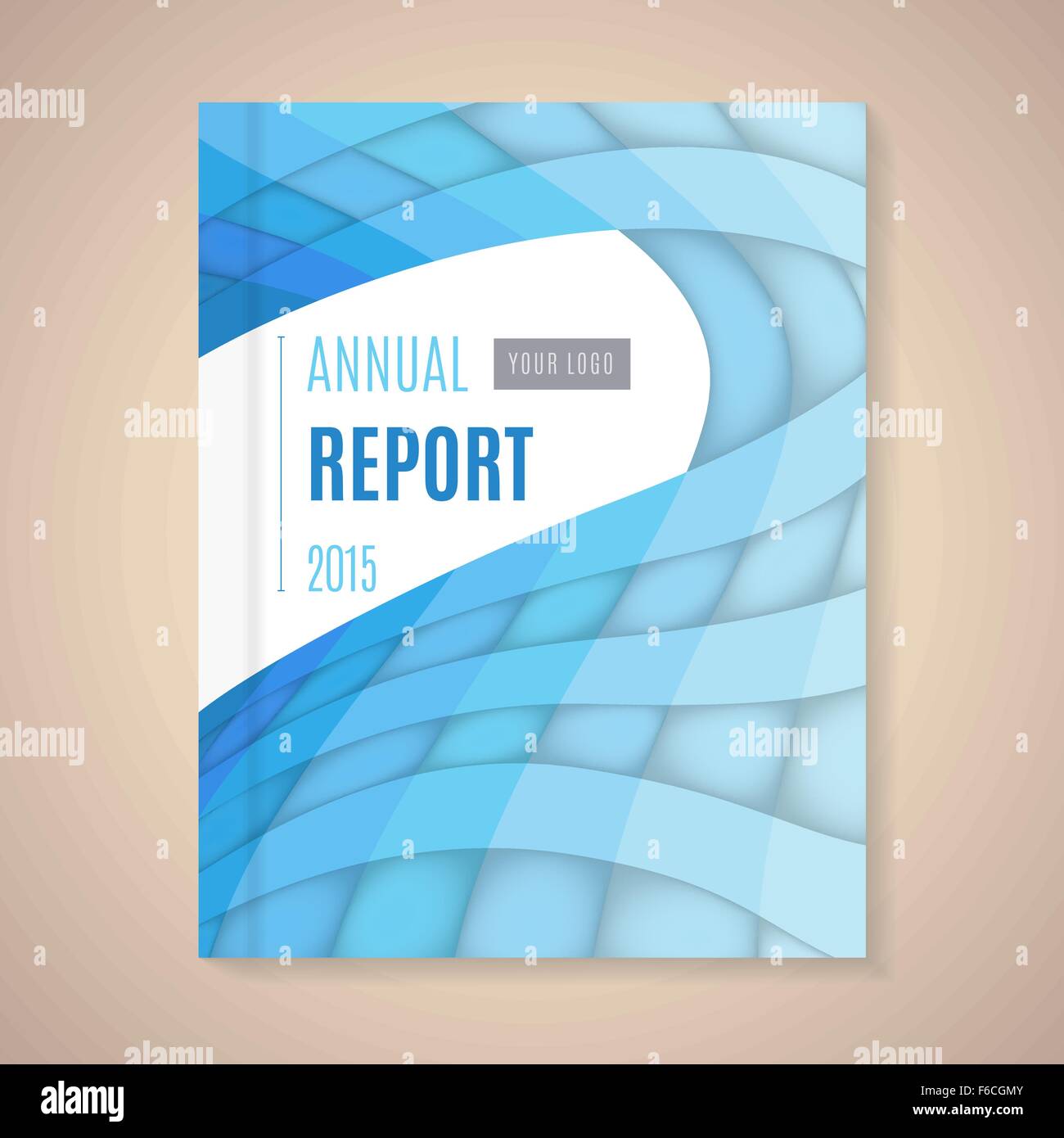 Annual Report Cover vector illustration Stock Vector Image & Art - Alamy