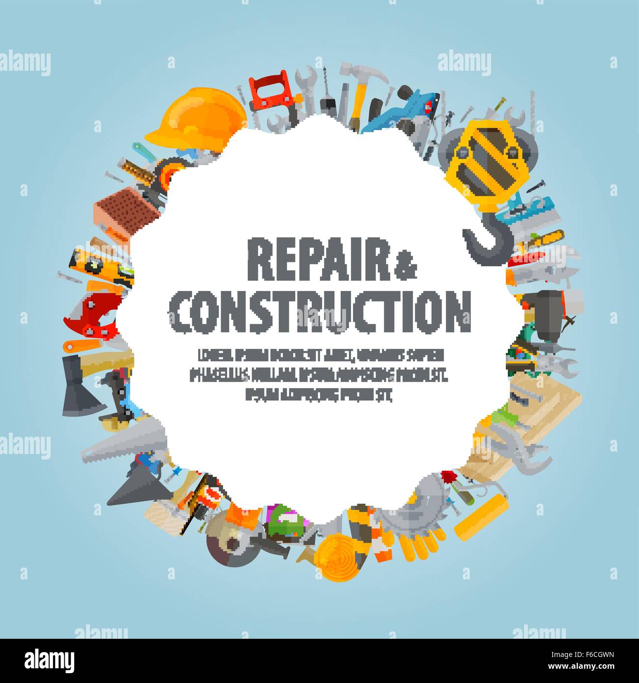 Carpenter working tools in Stock Vector Images - Alamy