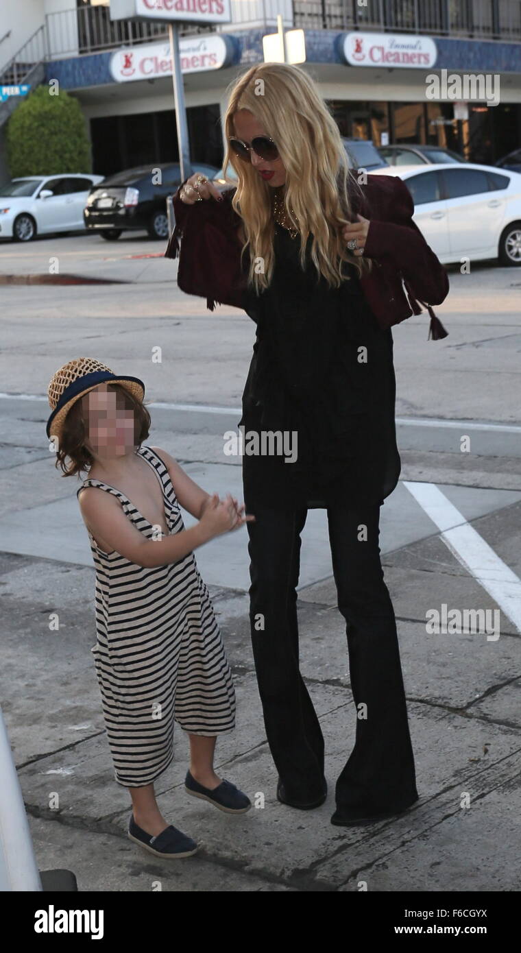 Rachel Zoe arrives at Craig's restaurant with her son Featuring: Rachel ...