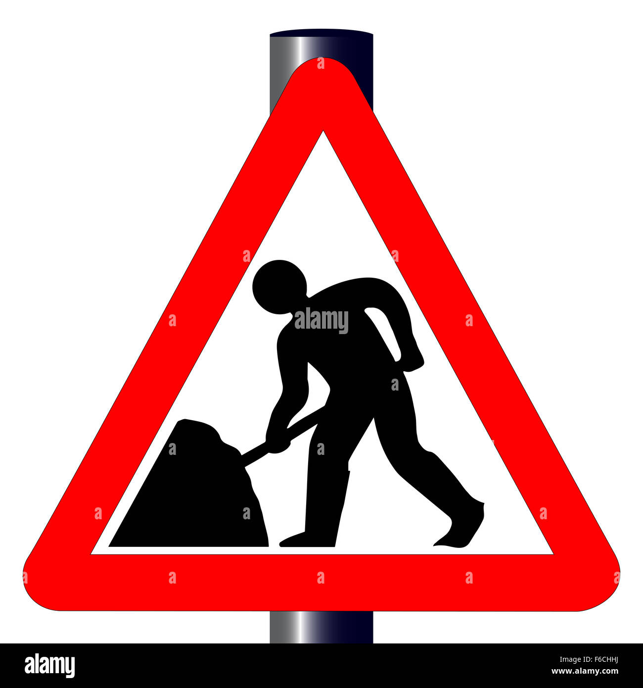 Men working road sign hi-res stock photography and images - Alamy