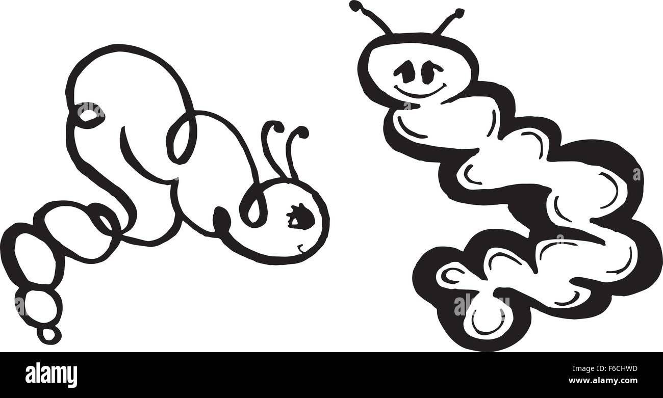 Two graphic larvaes Stock Vector Image & Art - Alamy