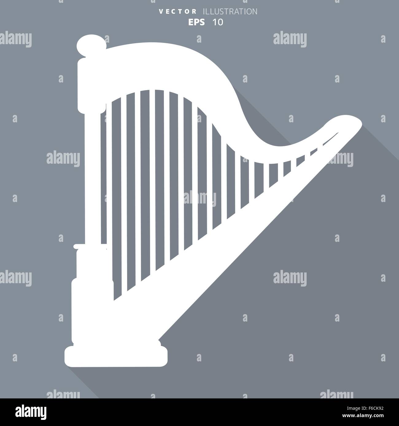 Harp icon. Msic instruments Stock Vector Image & Art - Alamy
