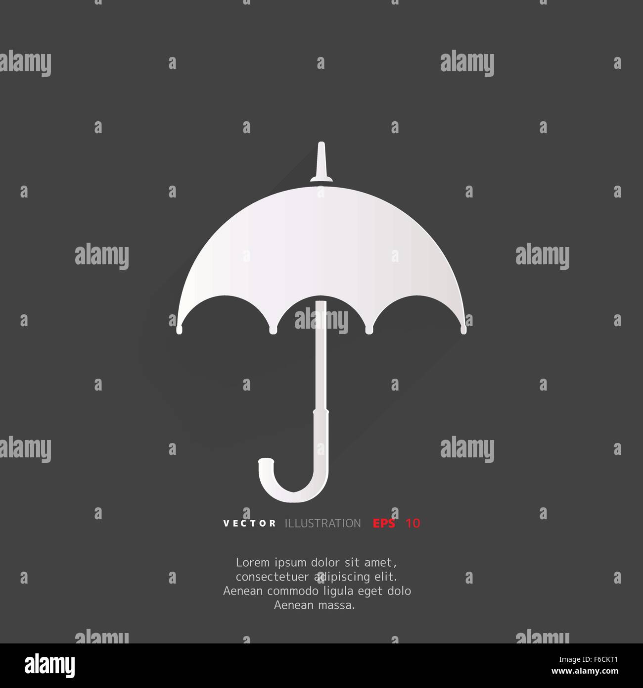Umbrella icon . Abstract vector illustration with background Stock ...