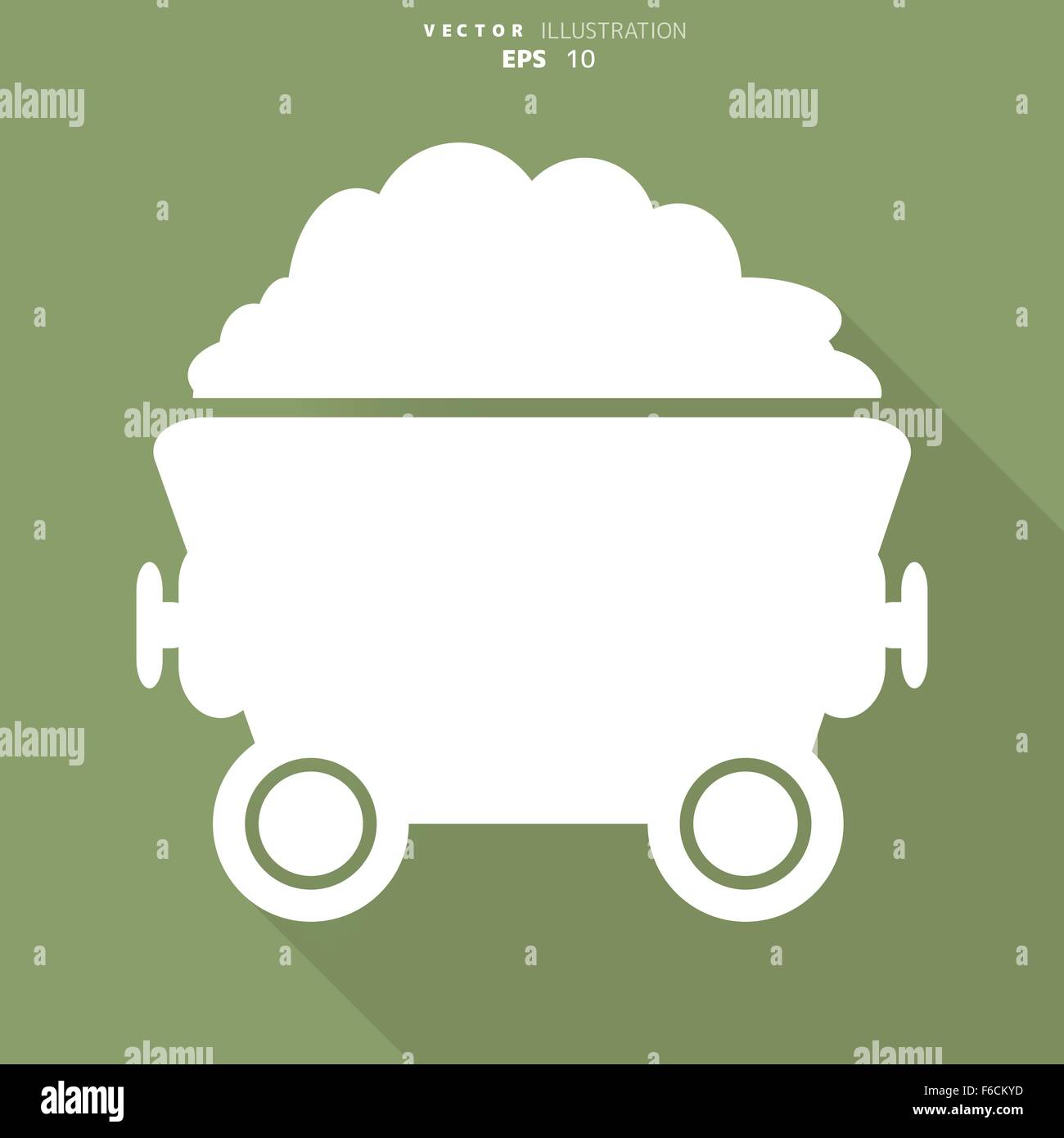 Mining coal cart icon Stock Vector Image & Art - Alamy